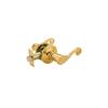 Premier Lock Polished Brass Decorative Passage Door Lever Set LEVP05 ...