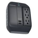TRICKLESTAR 3-Outlet Surge Protector With USB Charging Ports TS1207 ...