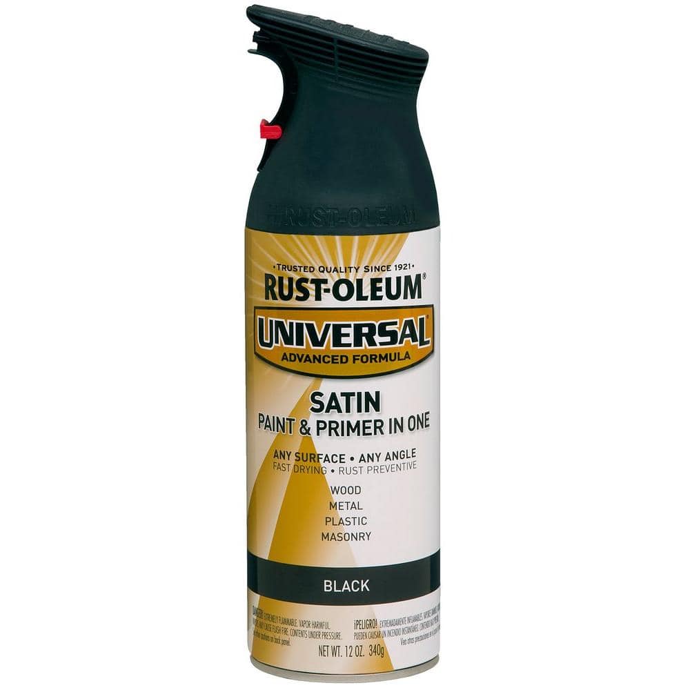 Reviews for Rust-Oleum Universal 12 oz. All Surface Satin Black Spray ...