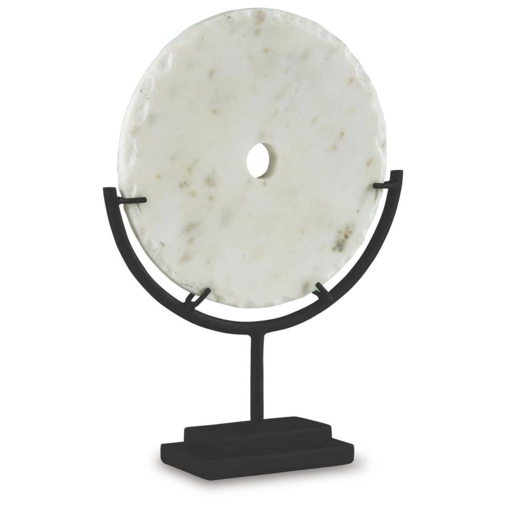 Signature DESIGN BY ASHLEY Jillsen White/Black 10 in. x 13 in. Round ...