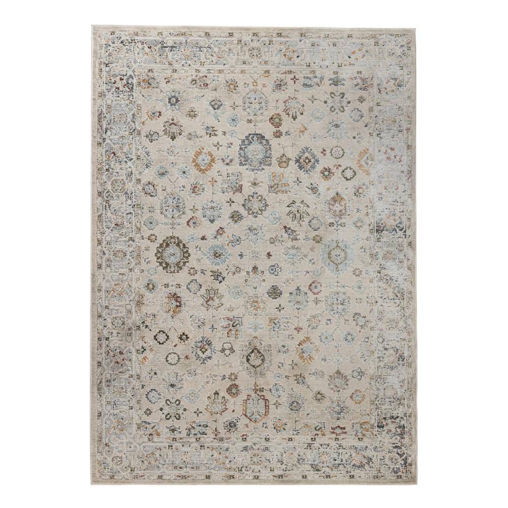Amer Rugs Fairmont 4 ft. X 5 ft. Ivory, Gray Floral Area Rug FAI1033411 ...