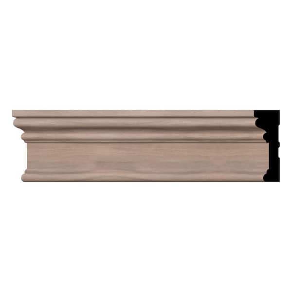 Ekena Millwork BRB3 0.69 in. D x 2.25 in. W x 96 in. L Wood (Walnut ...