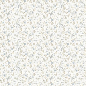 Miniatures 2-Blue Mini Floral Motif Design Matte Finish Non-Pasted ...