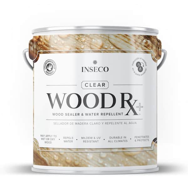 SEAL-ONCE 1 gal. Clear Water-Based Waterproofing Exterior Wood Sealer ...