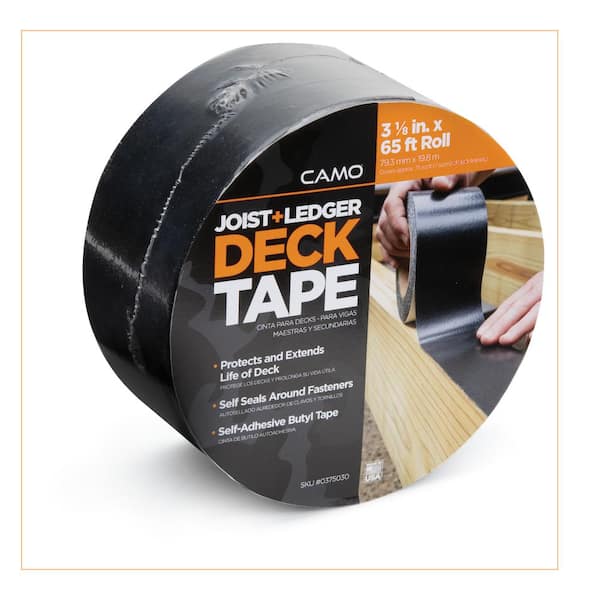 CAMO 3-1/8 in. x 65 ft. Joist Plus Ledger Deck Tape 0375030 - The Home ...
