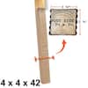 Post Protector 4 in. x 4 in. x 42 in. In-Ground Fence Post Decay ...