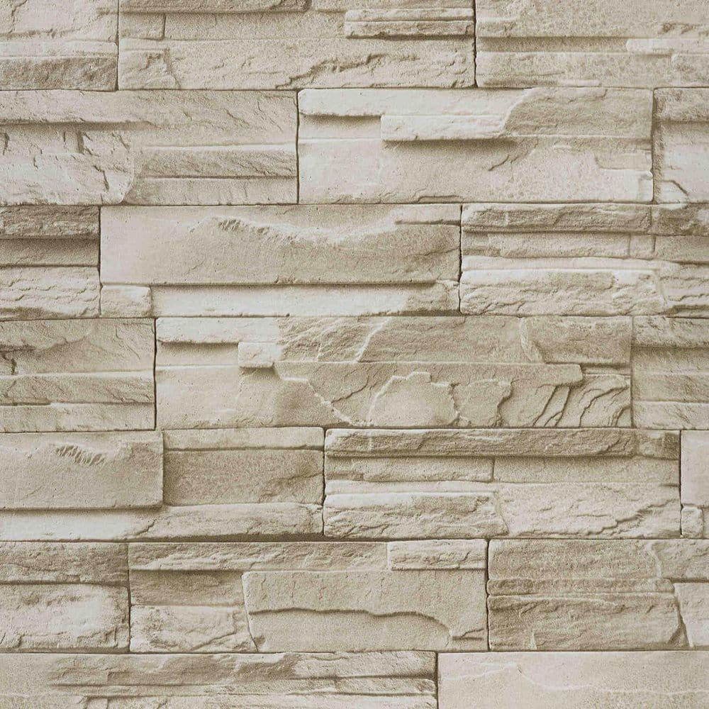 Light Brown Brick Peel and Stick Wallpaper Roll (Set of 1) YJ00427 ...