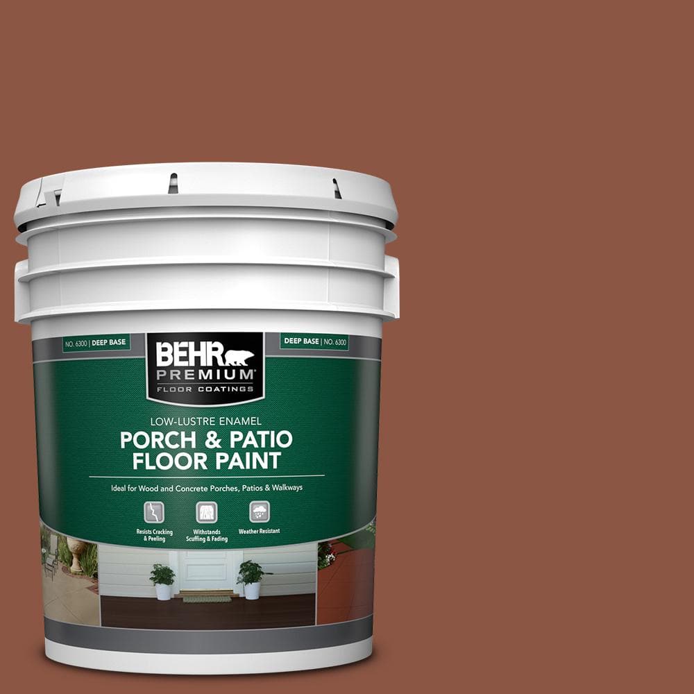 BEHR PREMIUM 5 gal. #S180-7 True Copper Low-Lustre Enamel Interior ...
