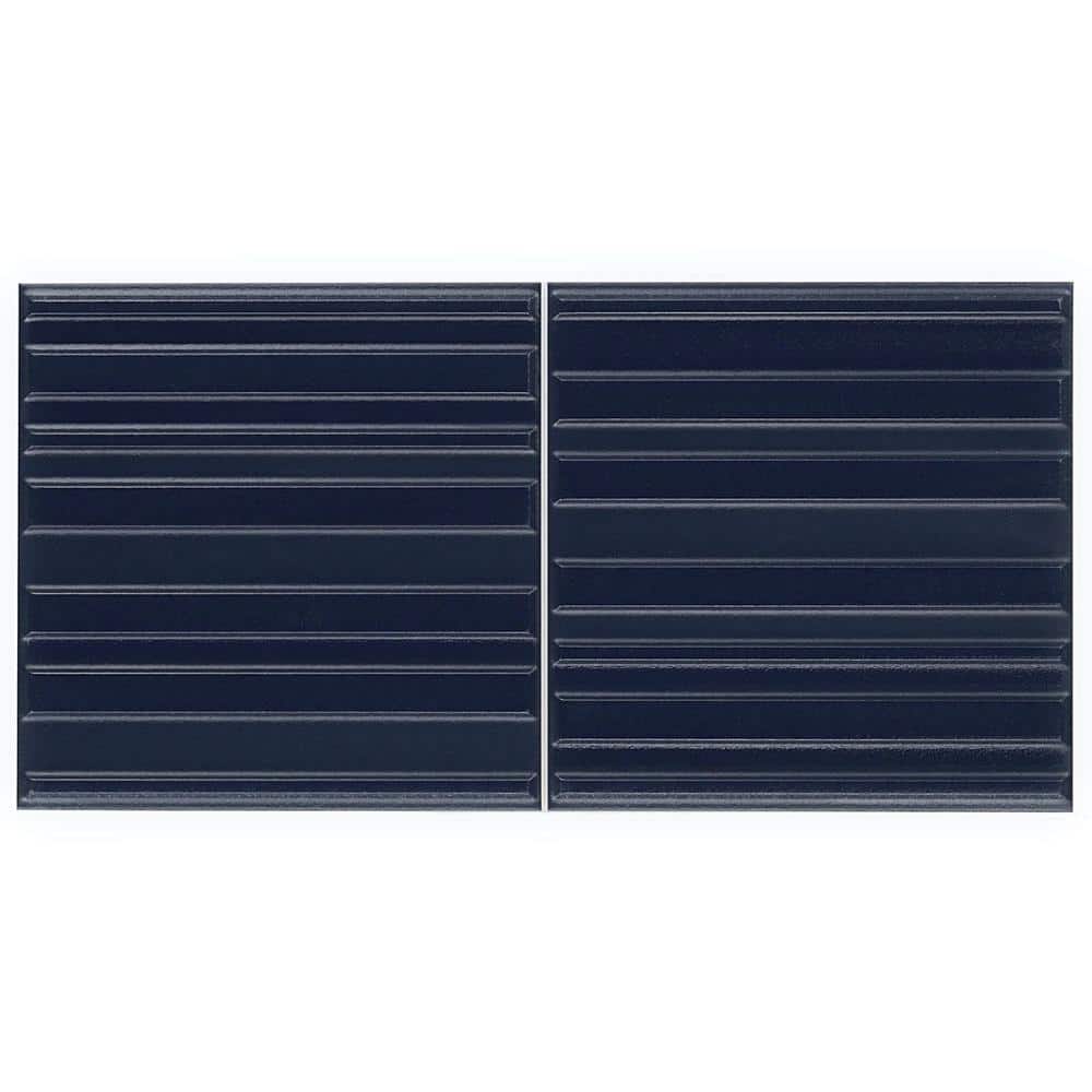 Ivy Hill Tile Newcastle Blue 7.87 in. x 0.53 in. Matte Ceramic Wall ...
