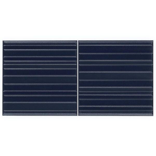 Ivy Hill Tile Newcastle Blue 7.87 in. x 0.53 in. Matte Ceramic Wall ...