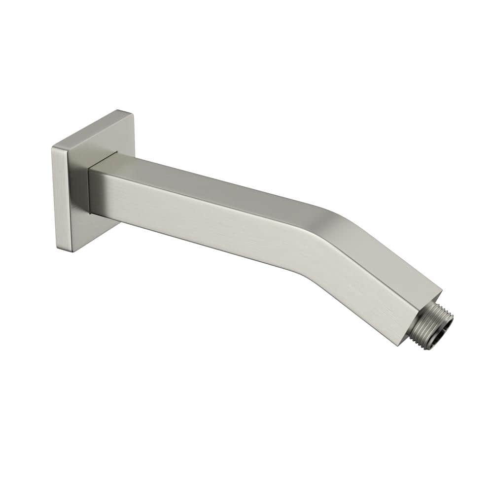Logmey 7 in. Stainless Steel Shower Arm in Brushed HSB-SS6WHGLS - The ...
