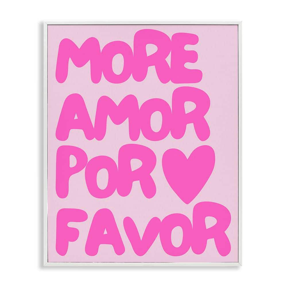 UPC 199235407316 - Pink Pastel More Amor by House of Lulu White Framed ...