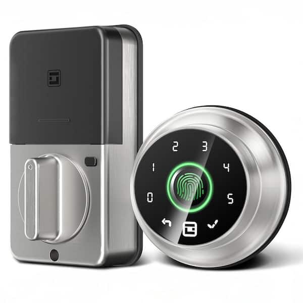 WRIGHTMASTER 3 in 1 Aluminum Smart Lock Deadbolt with App Biometric ...