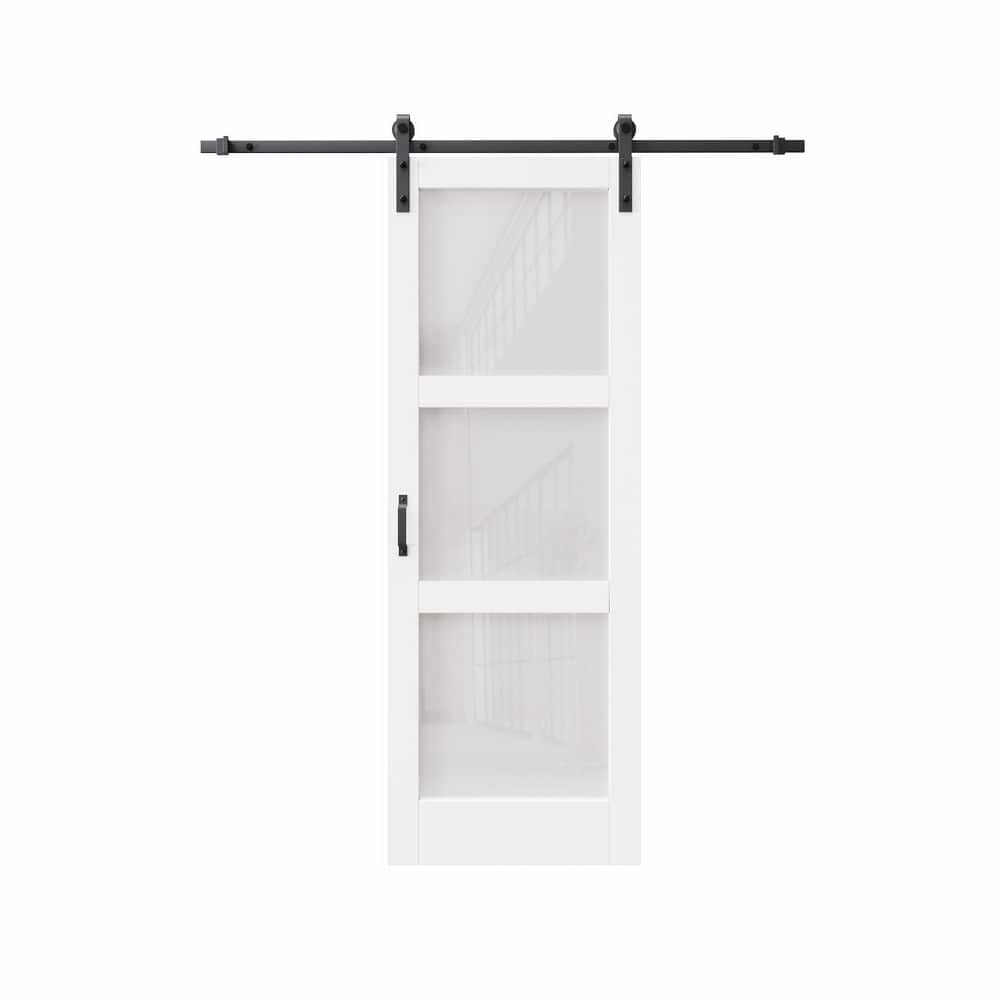 Have a question about ARK DESIGN 32 in. x 80 in. 3-Lite Frosted Glass ...