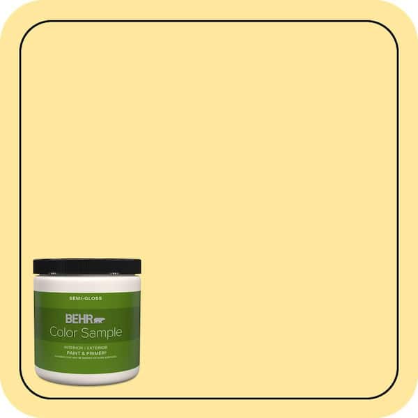 BEHR PREMIUM PLUS 8 oz. #P300-4 Rise and Shine Semi-Gloss Interior ...