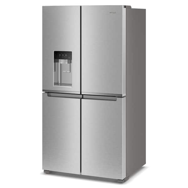 Whirlpool 36 in. 19.2 cu. ft. Counter Depth French Door Refrigerator in Fingerprint Resistant Stainless Steel WRQC7836RZ