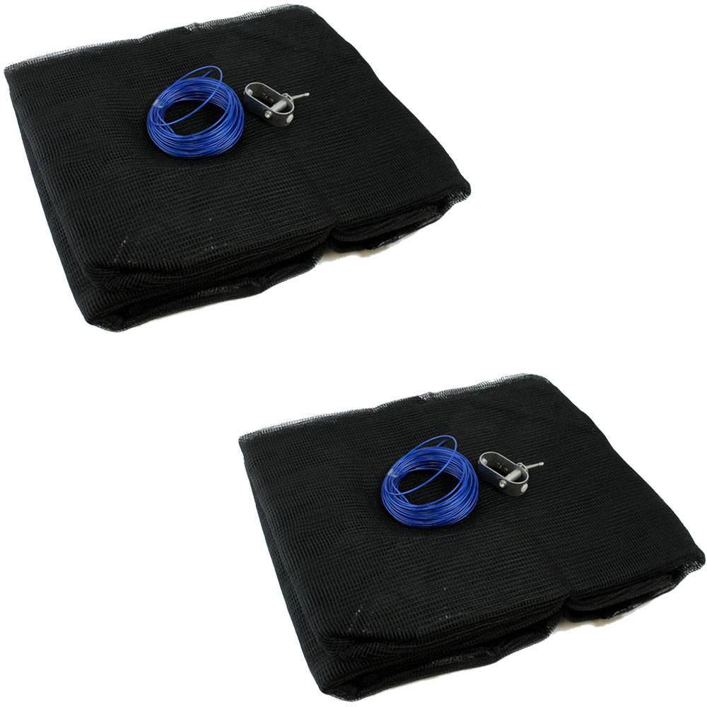 Swimline 12 ft. x 12 ft. Round Above Ground Pool Leaf Net Top Cover (2 ...