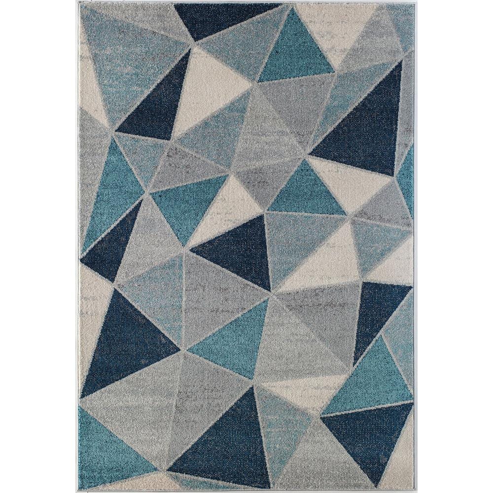Rugs America Kaia Indigo Blue 8 ft. x 10 ft. Area Rug RA28279 - The ...