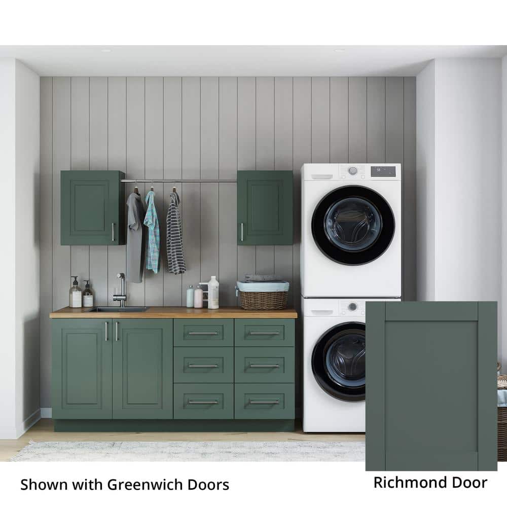 MILL'S PRIDE Richmond Aspen Green Plywood Shaker Stock Ready to ...