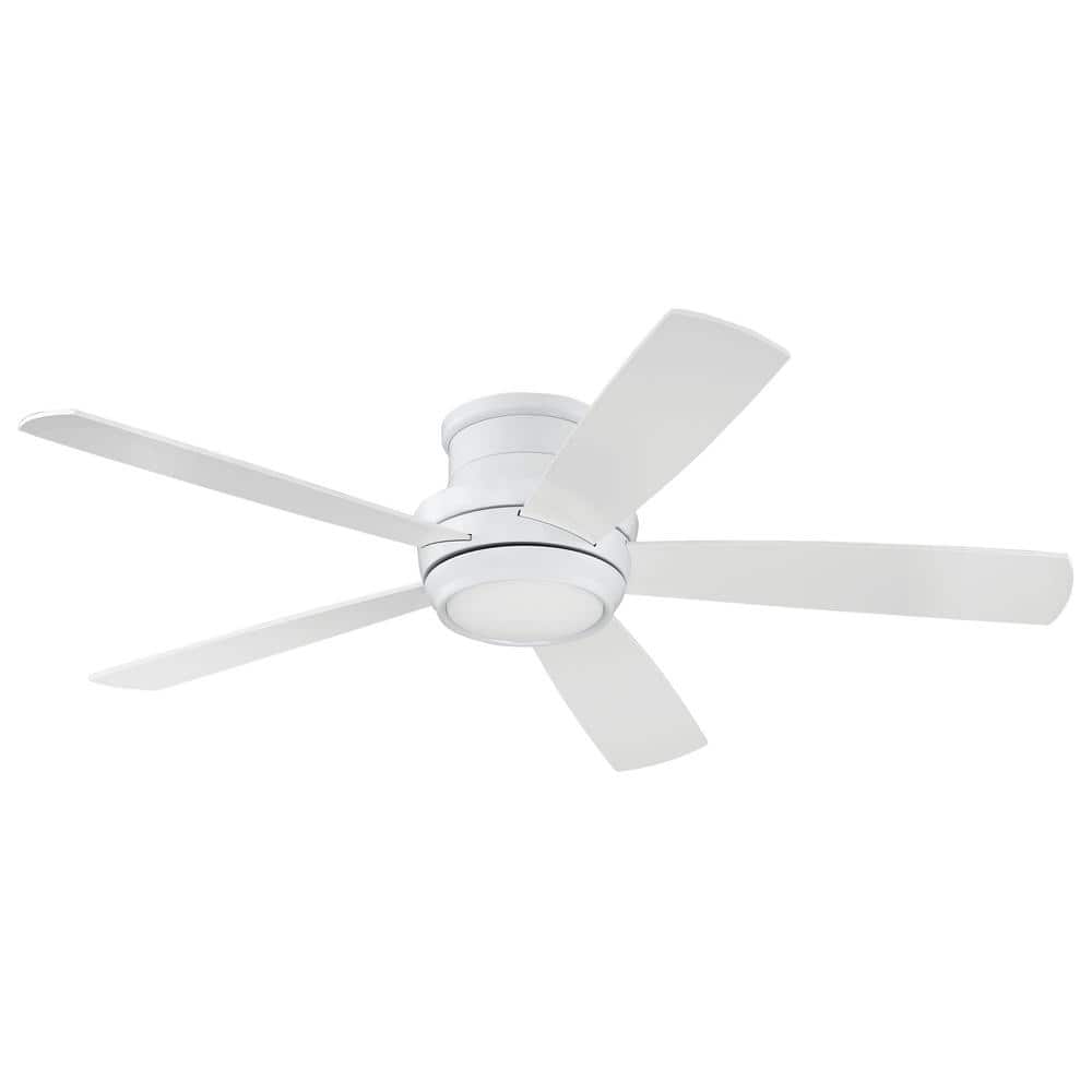 CRAFTMADE Tempo Hugger 52 in. Indoor Flushmount White Finish Ceiling ...