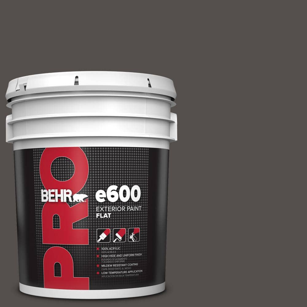 BEHR PRO 5 gal. #PPU24-02 Berry Brown Flat Exterior Paint PR61305 - The ...