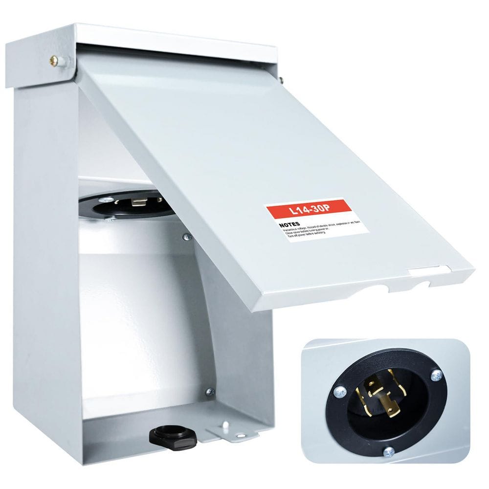 .N/A 30 Amp NEMA L14-30P 120/240V 7200W Weatherproof Outdoor Generator ...