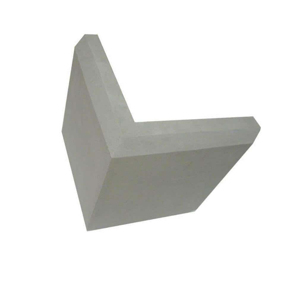 DECORMOULDINGS 12 in. x 12 in. x 2 in. Gray Polyurethane Quoins Beveled ...