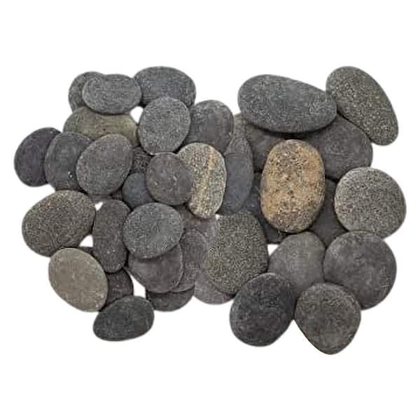 .N/A 40 Piece Large Natural Multicolored Flat Smooth River Rocks for ...