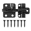 Ajustlock 2 in. Black Plated Barrel Bolt lock 239 - The Home Depot