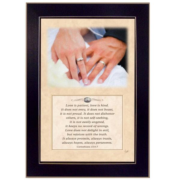HomeRoots Charlie Love 1-Piece Framed Wall Art 14 in. x 18 in ...