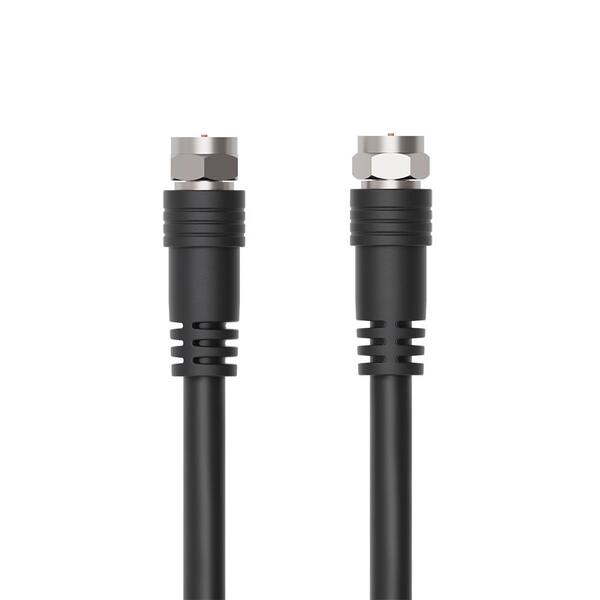 Commercial Electric 6 ft. Black 18-Gauge RG6 Coaxial Cable FS-R6C-0004 ...
