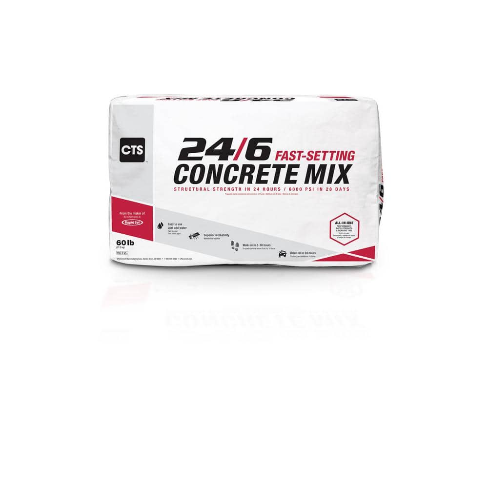 Rapid Set 60 lbs. 24/6 Fast-Setting Concrete Mix 30110060 - The Home Depot