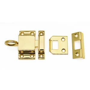 idh by St. Simons Polished Solid Brass Small Window Sash Lock 21020-003