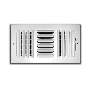 Decor Grates 3 in. x 18 in. Plastic Baseboard Register, White PL18BB-WH ...