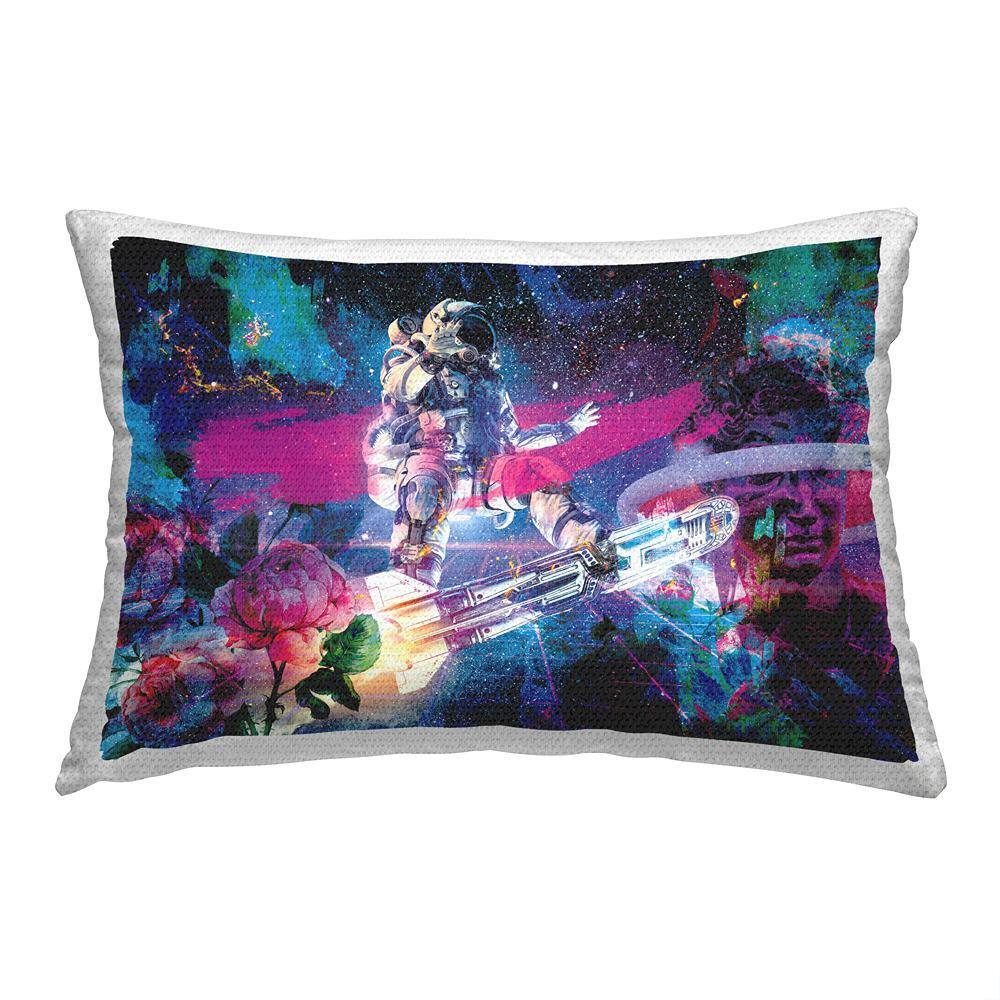 Stupell Industries Abstract Space Nebula Multi-Color Rectangular ...