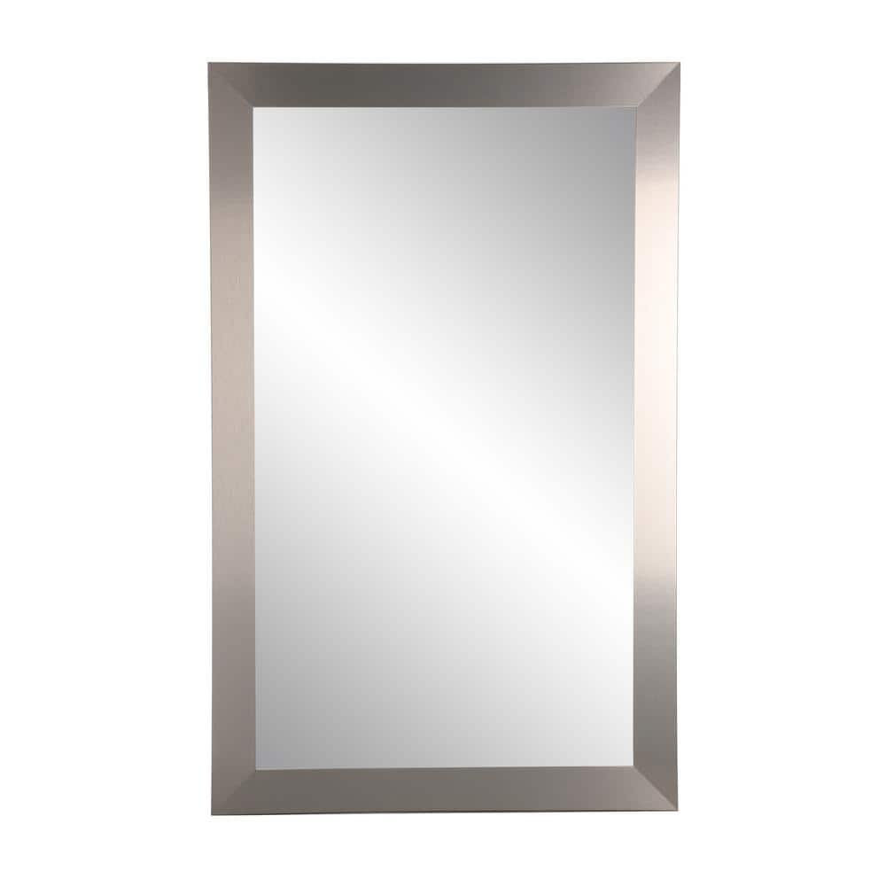 BrandtWorks 32 in. W x 60 in. H Silver Framed Wall Mirror BM078L4 - The ...