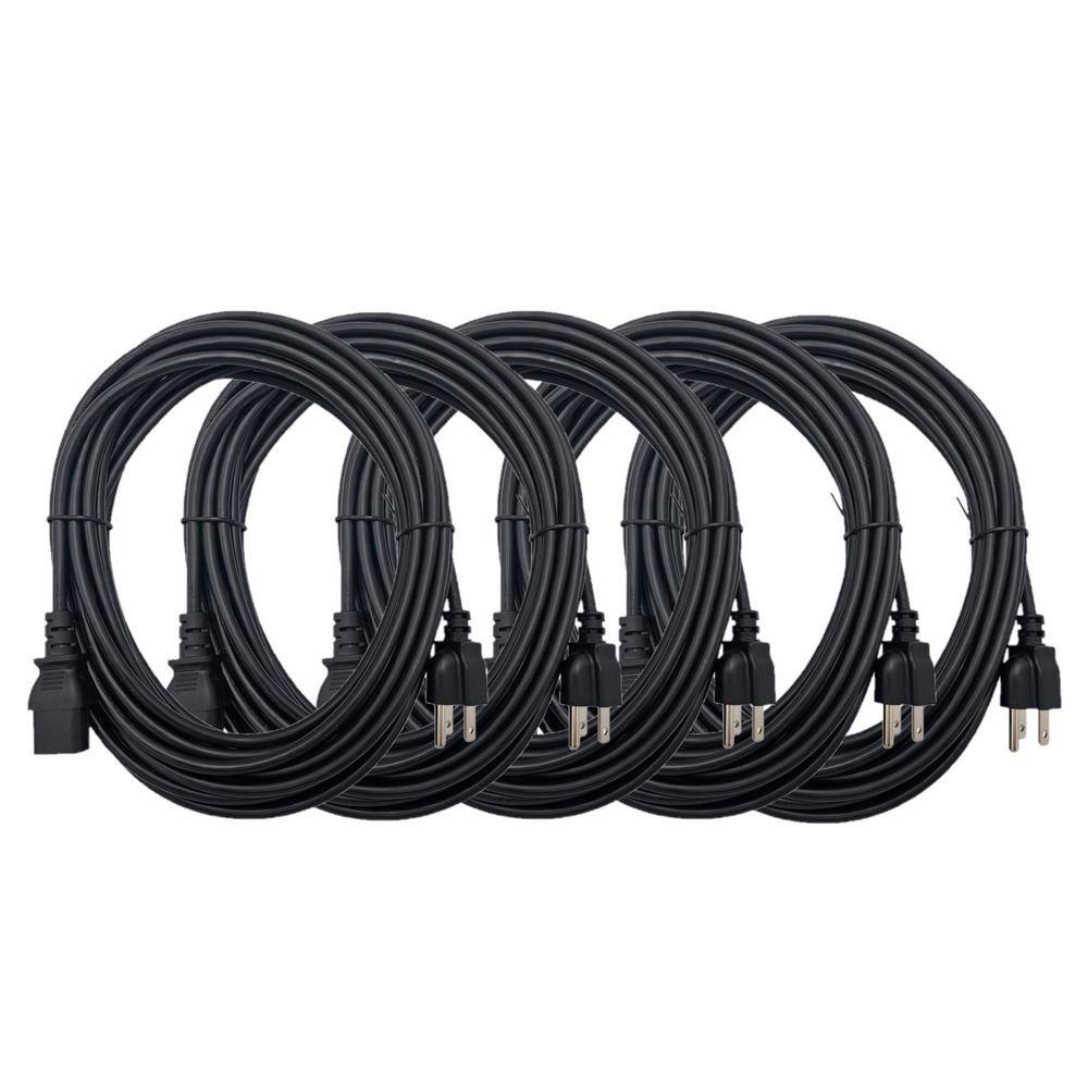 Micro Connectors, Inc 15 ft. Universal AC Power Cord UL Approved NEMA 5 ...