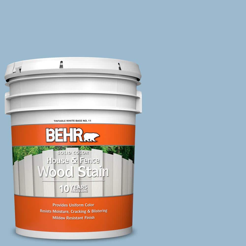 BEHR 5 gal. #S500-3 Partly Cloudy Solid Color House and Fence Exterior ...