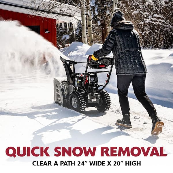 Murray 24 in. 208cc Self-Propelled 2-Stage Gas Snow Blower with ...