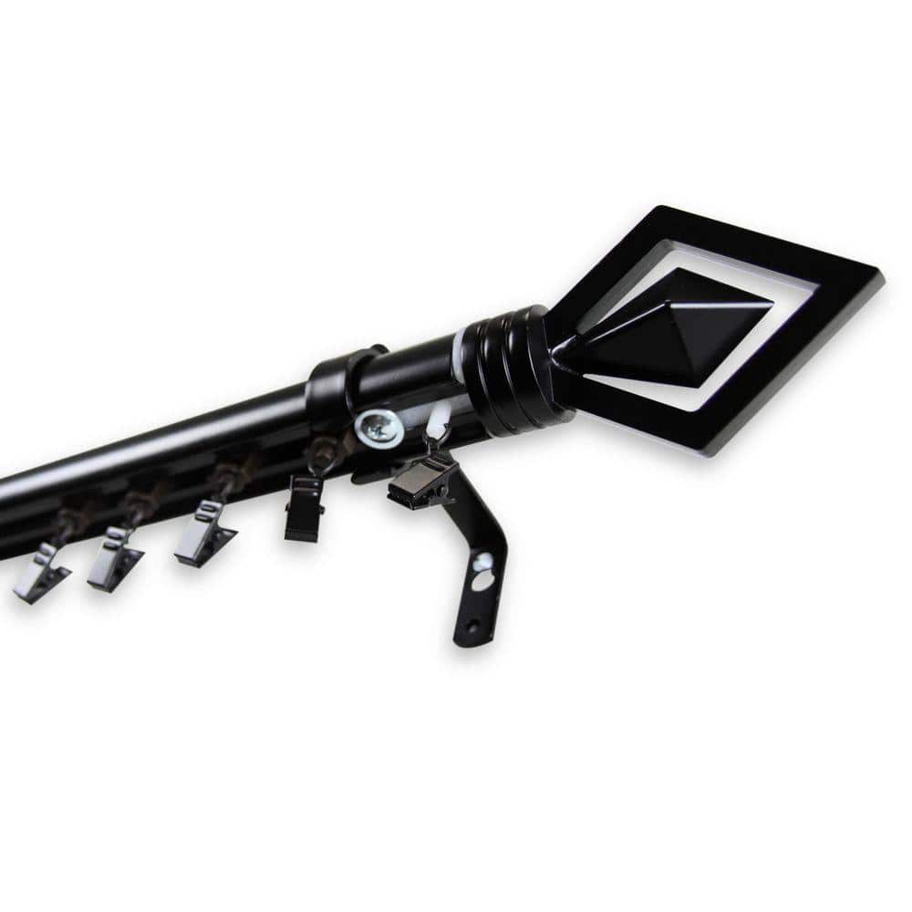 Rod Desyne 110 in. - 156 in. Cordless Telescoping Traverse Curtain Rod ...