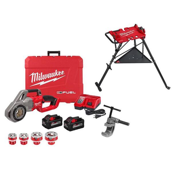 Milwaukee M18 Fuel One-Key Cordless Brushless Pipe Threader Kit with ...