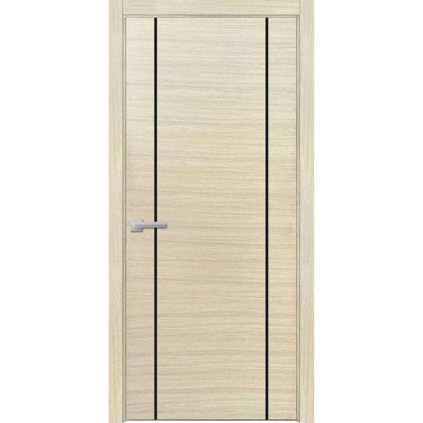 Sartodoors 30 in. x 96 in. 1 Panel Natural Veneer Finished Solid Wood ...