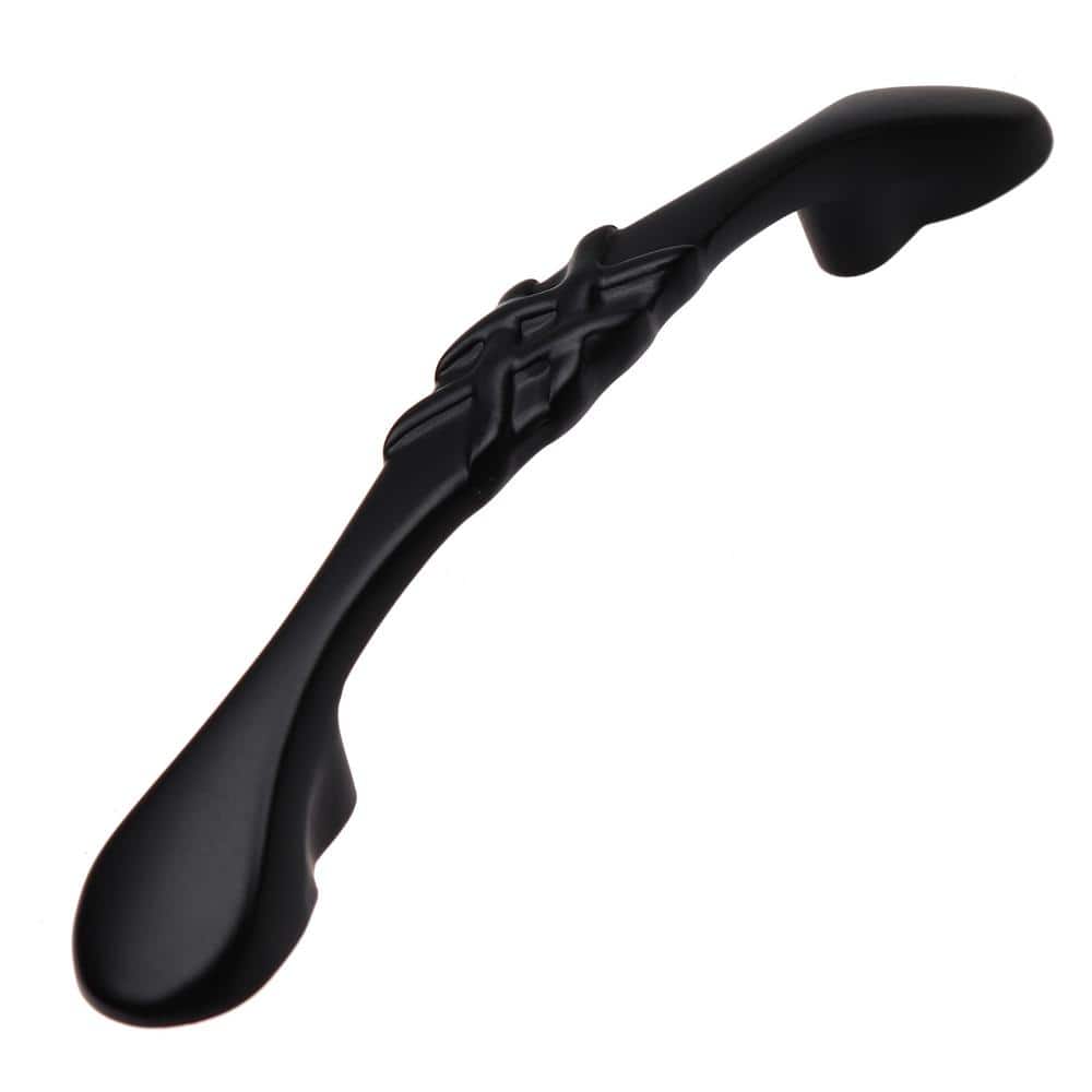 GlideRite 3 in. Matte Black Braided Cabinet Pulls (10-Pack) 83063-MB-10 ...