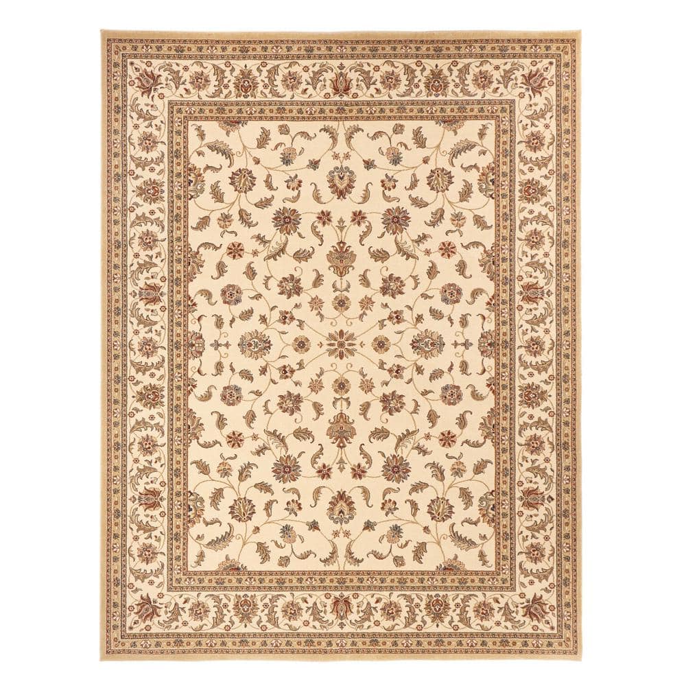 Home Decorators Collection Maggie Cream 2 ft. x 7 ft. Runner Rug ...