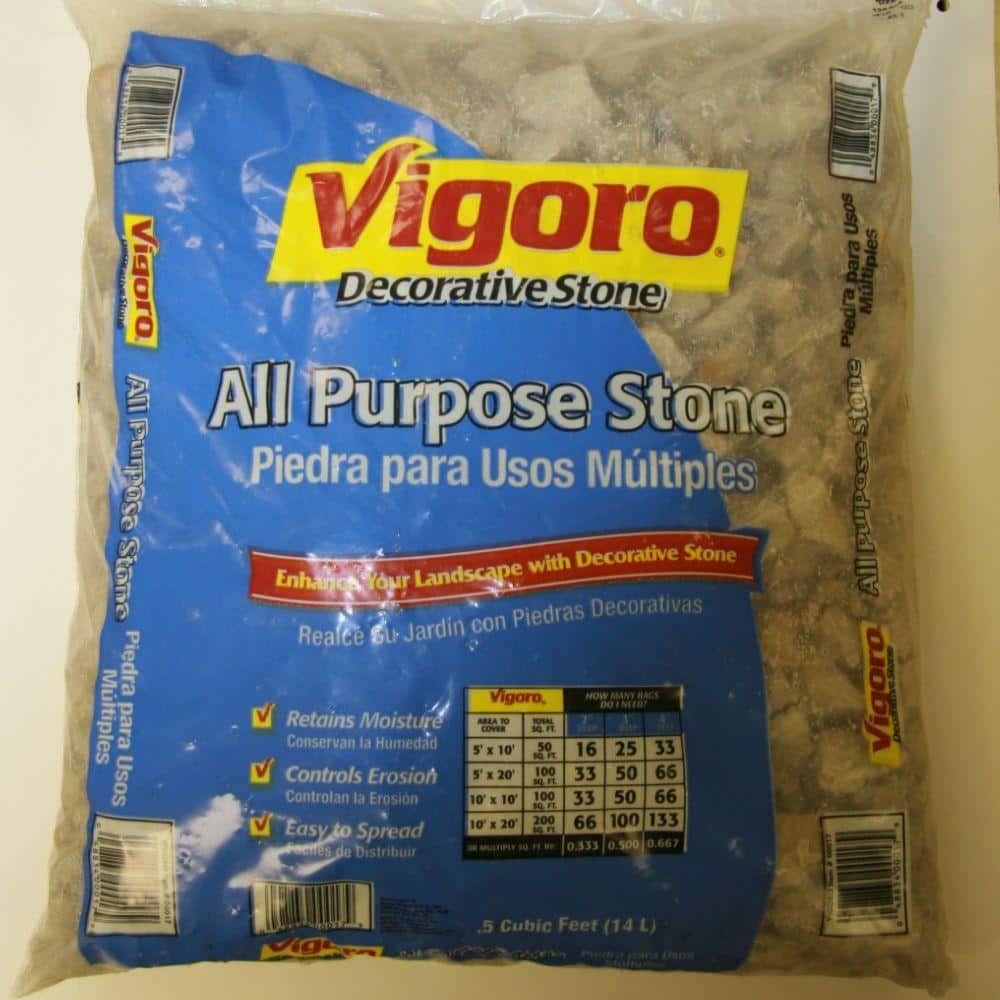 Vigoro 0.5 cu. ft. All-Purpose Drainage Stones 0033-A - The Home Depot