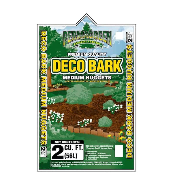 Vigoro 2 cu. ft. Medium Bark Nuggets Bagged Mulch 381347 - The Home Depot