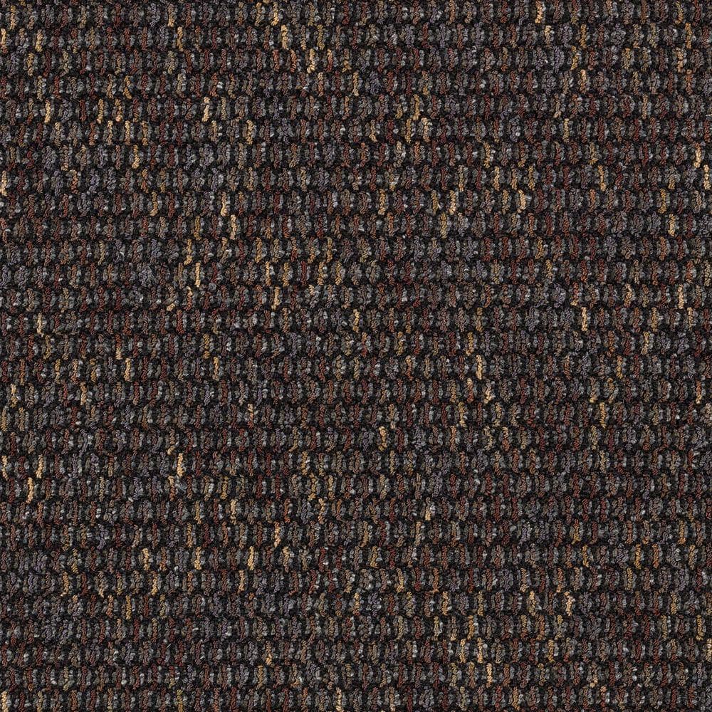 TrafficMaster Social Network IV - Charcoal - Gray 21 oz. Nylon Berber ...