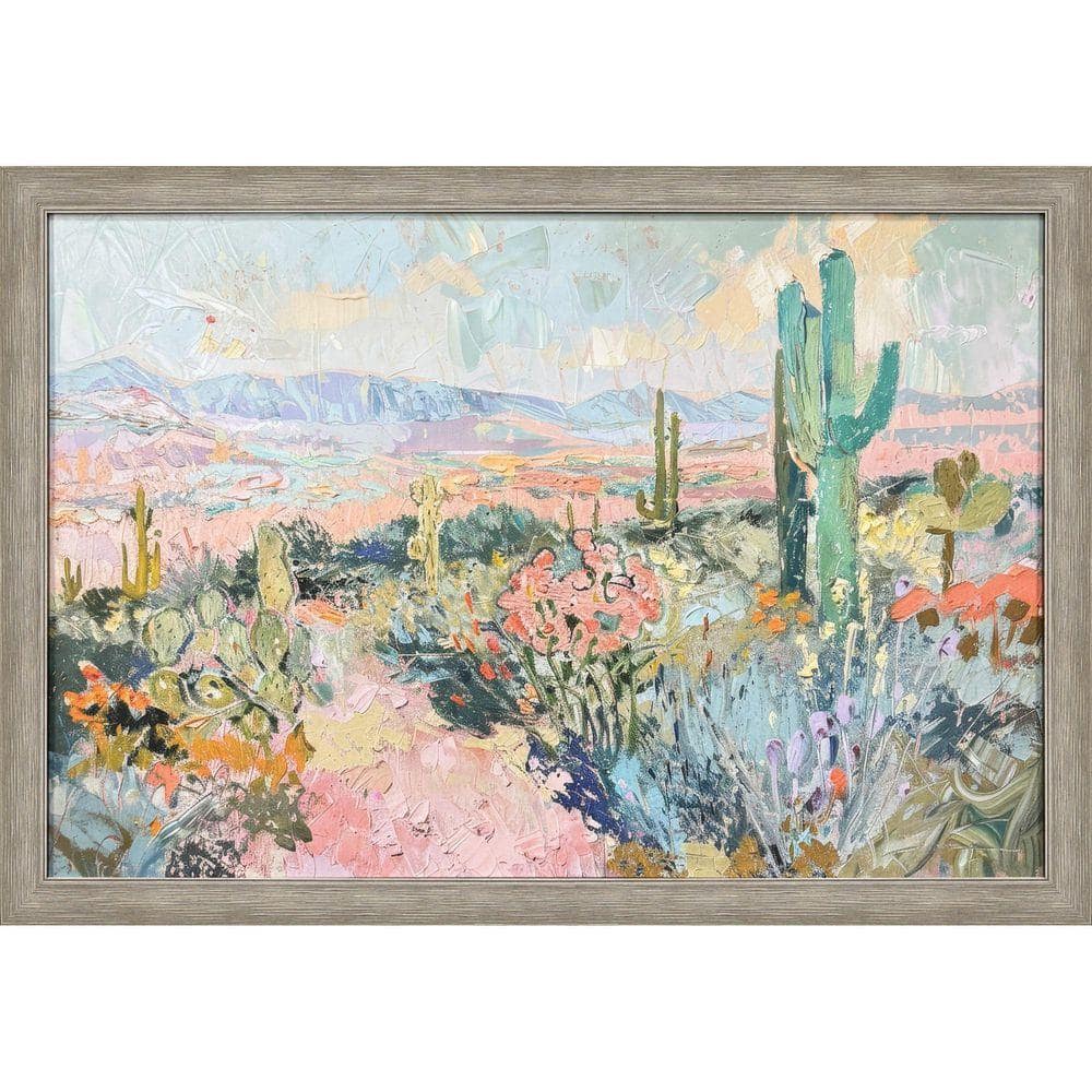 Paragon Petals 1 Piece Framed Travel Wall Art 36 in. x 52 in. 32510 ...