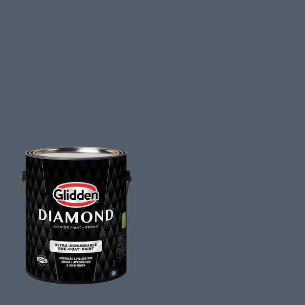 Glidden Diamond 1 gal. PPG1040-7 Goblin Ultra-Flat Interior Paint with ...