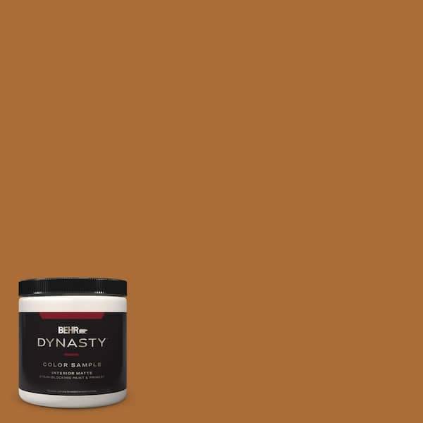 BEHR DYNASTY 8 oz. #280D-7 Sesame Crunch Matte Stain-Blocking Interior ...